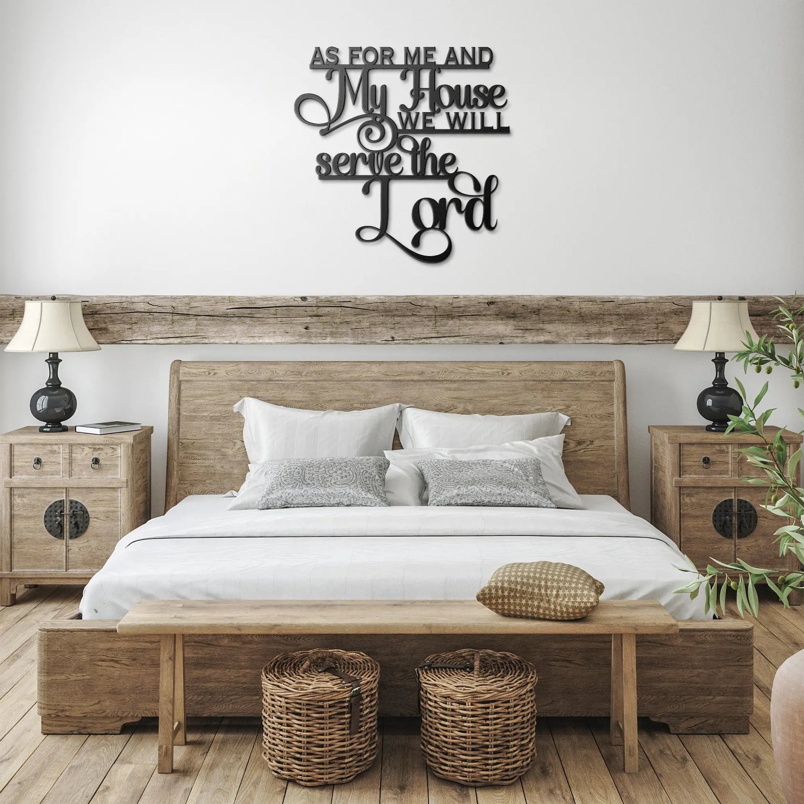 As for Me and My House Metal Sign