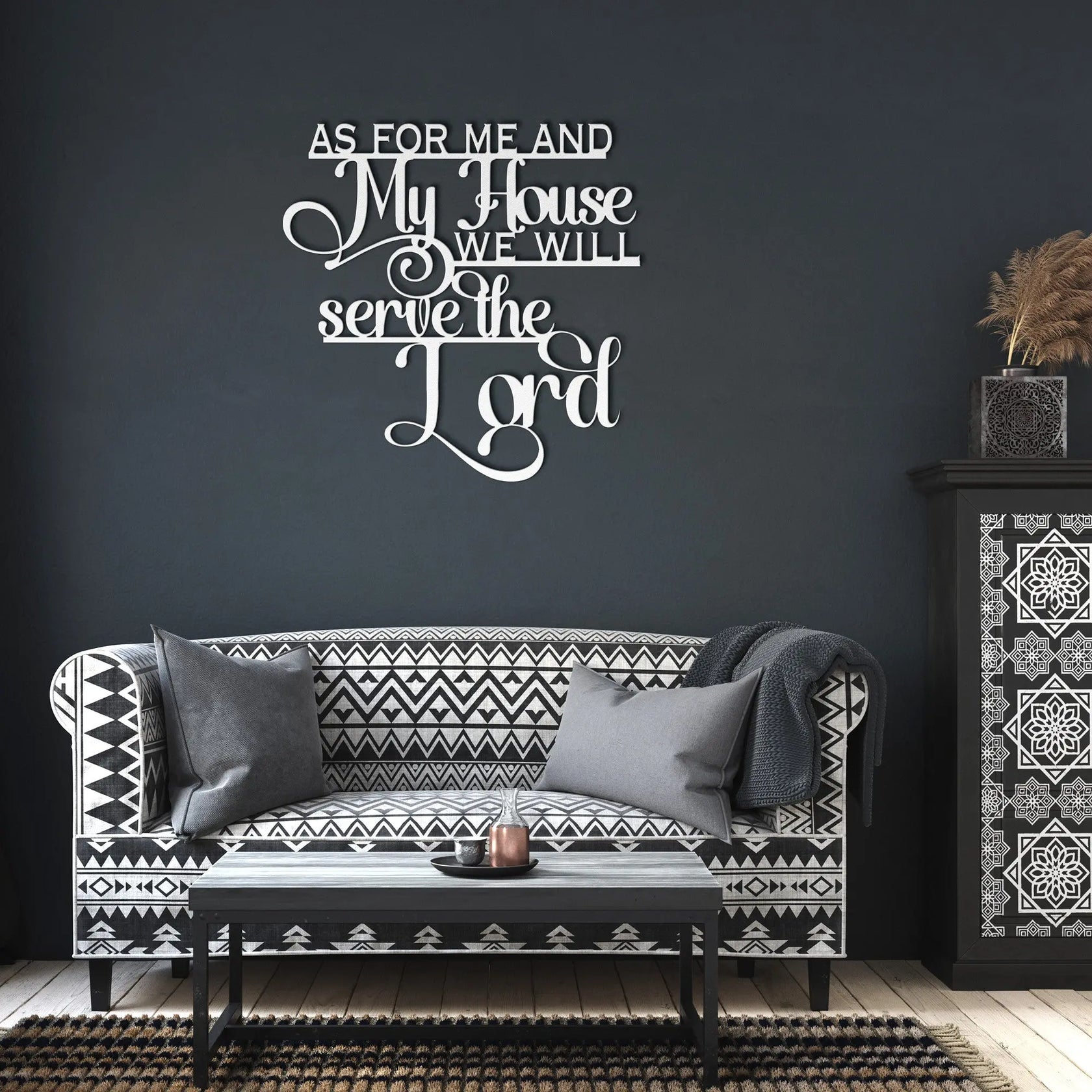 As for Me and My House Metal Sign