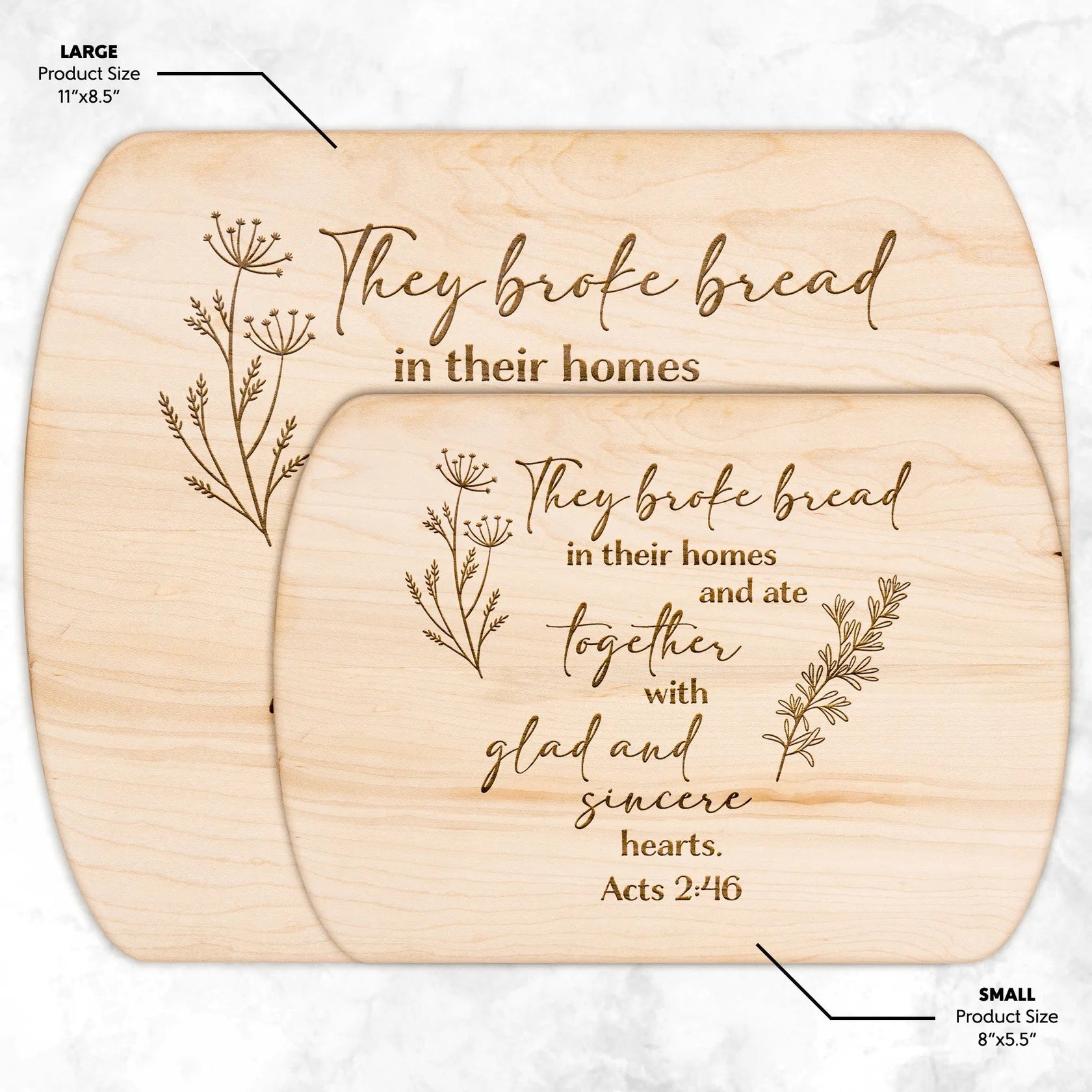 They Broke Bread Christian Charcuterie Cutting Board | Amazing Faith ...