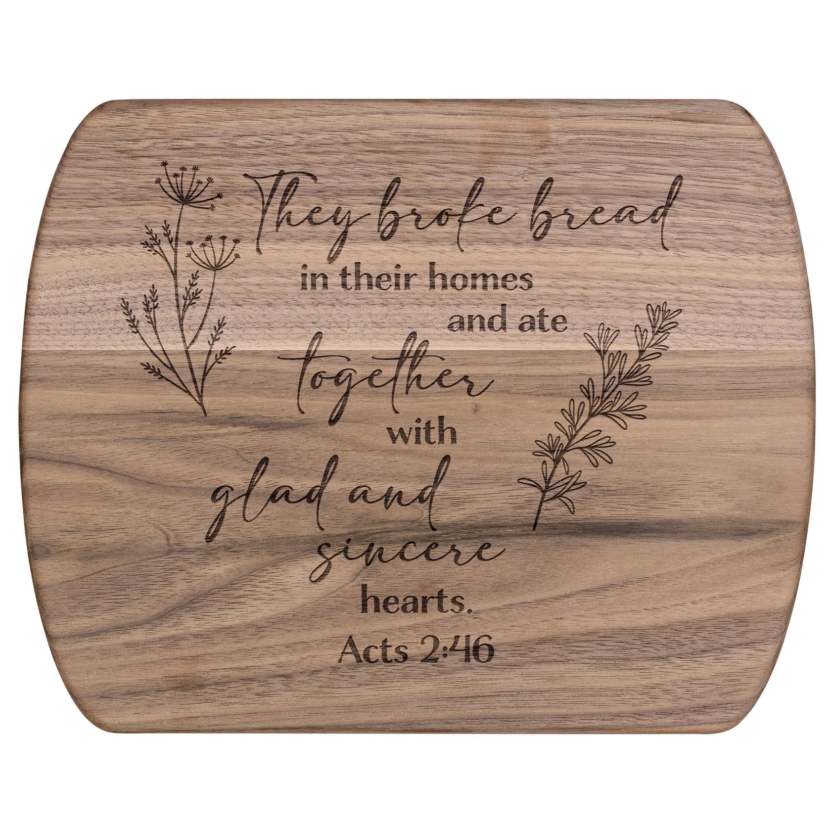 They Broke Bread Christian Charcuterie Cutting Board | Amazing Faith ...