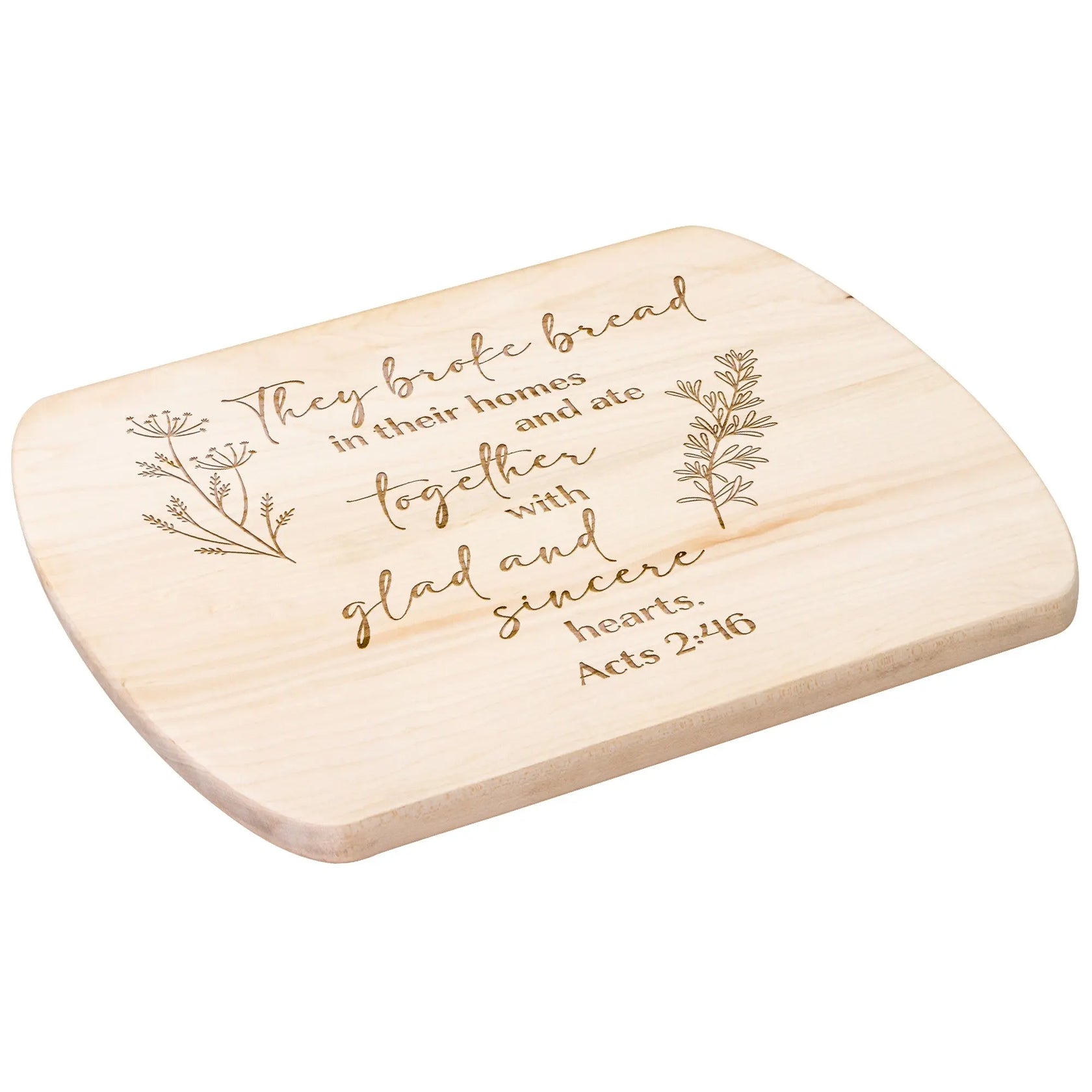They Broke Bread Christian Charcuterie Cutting Board