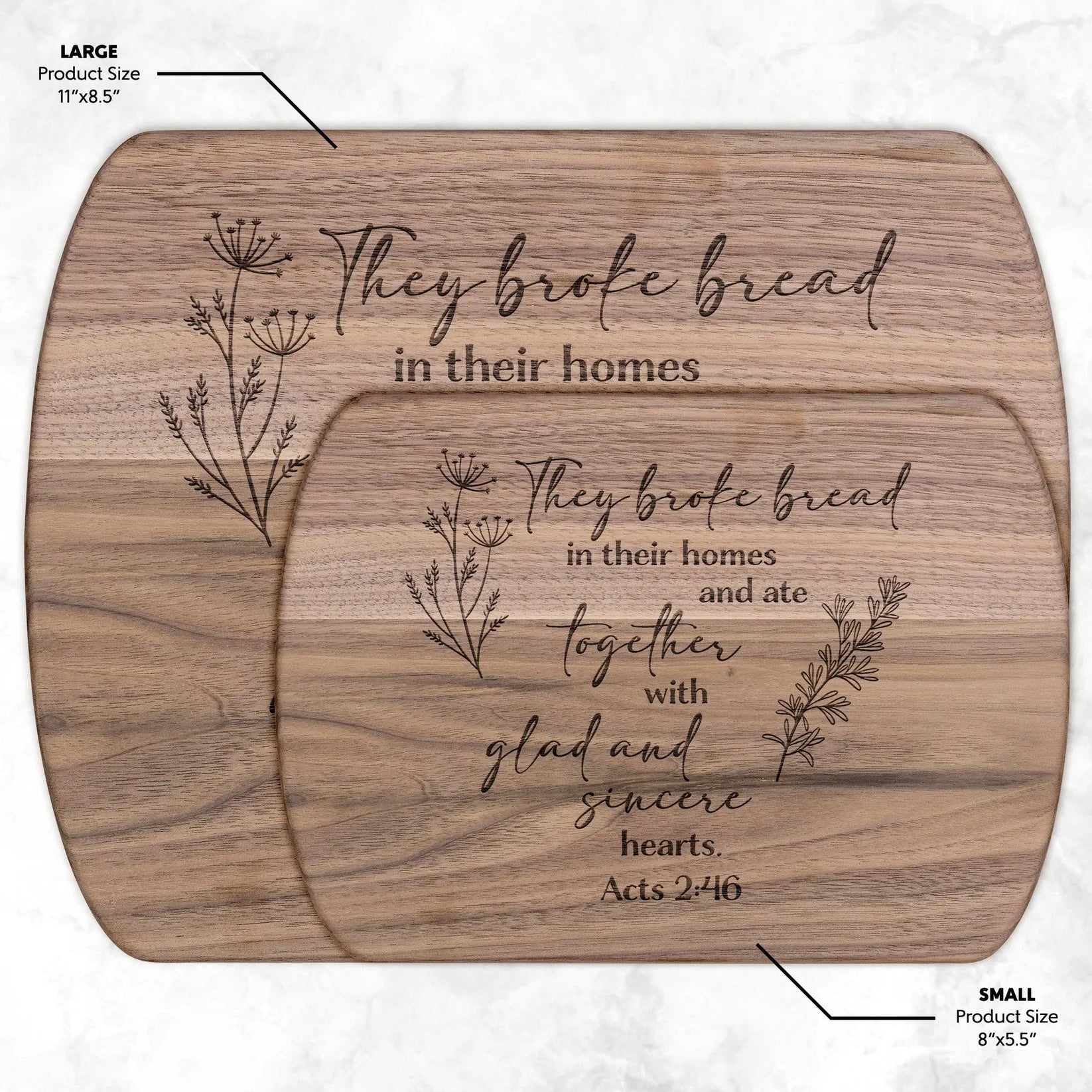 They Broke Bread Christian Charcuterie Cutting Board | Amazing Faith ...