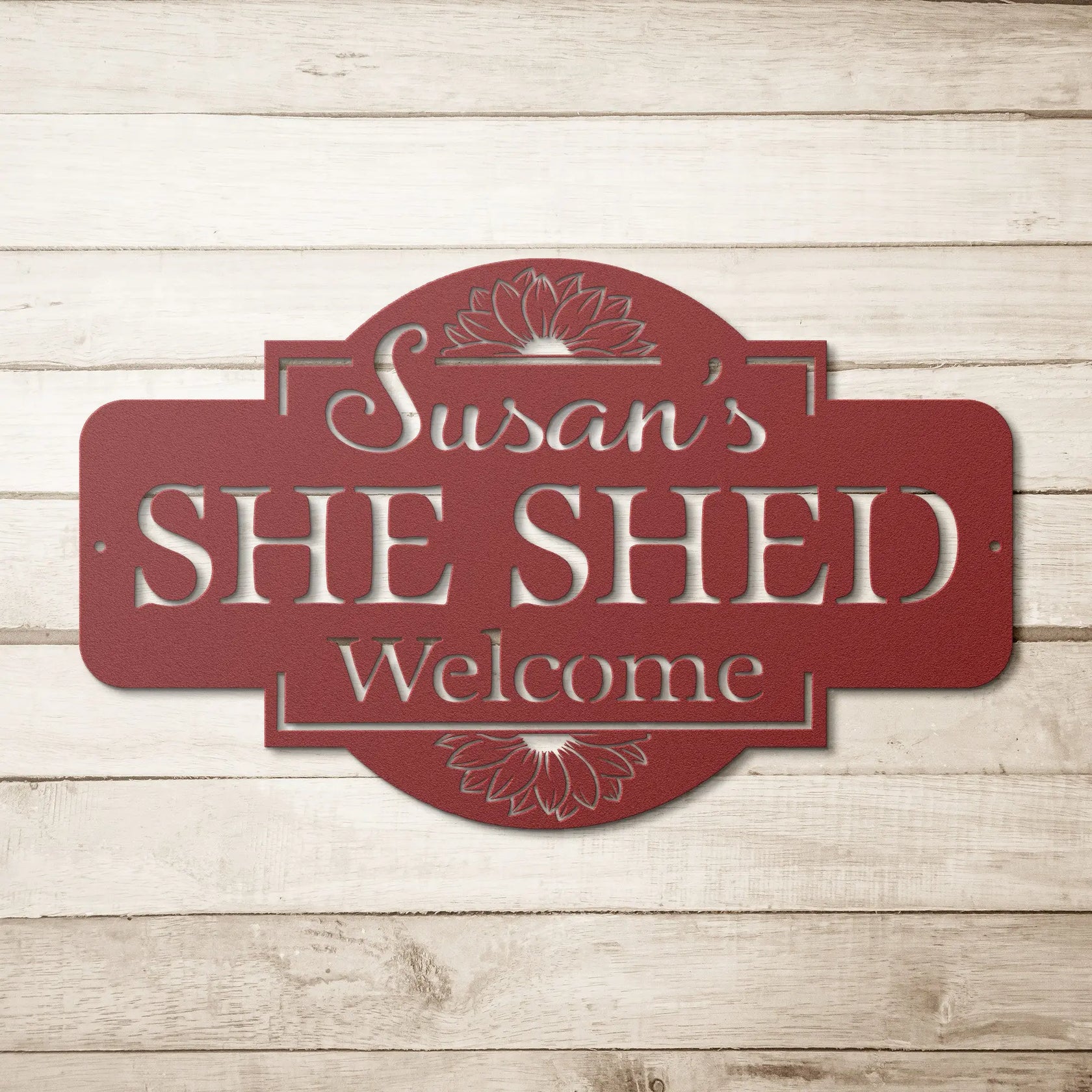 She Shed Metal Sign | Amazing Faith Designs