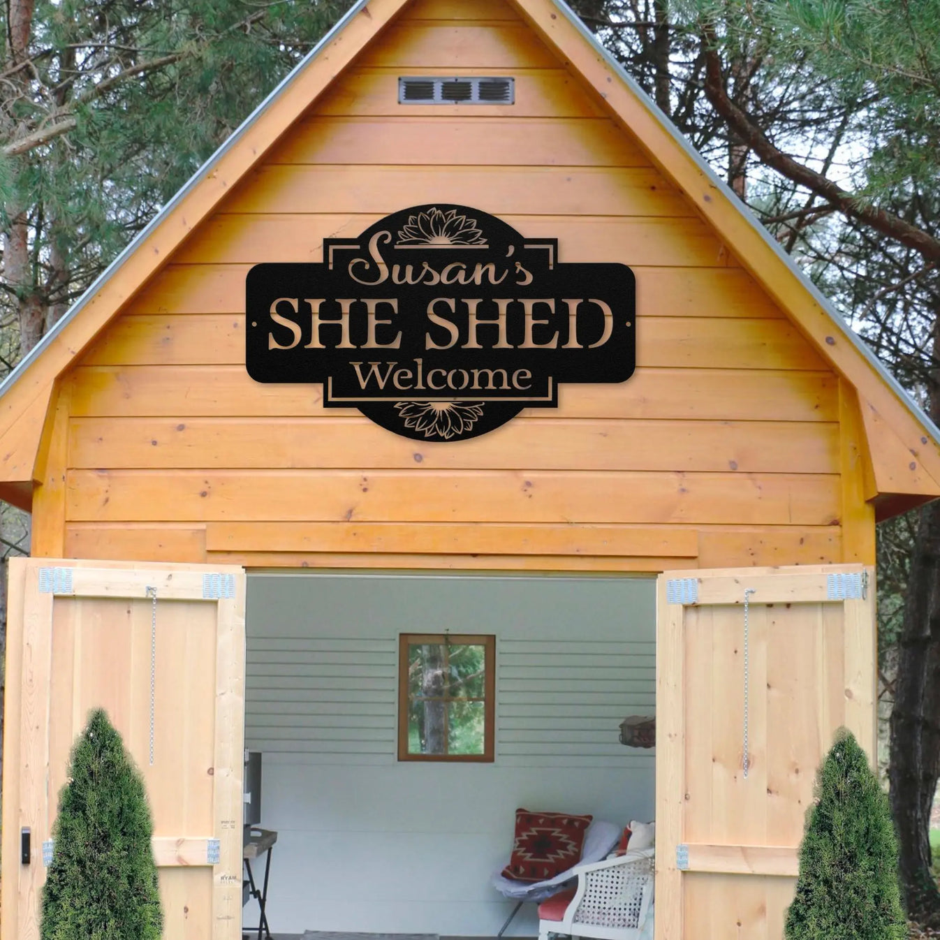 She Shed Metal Sign