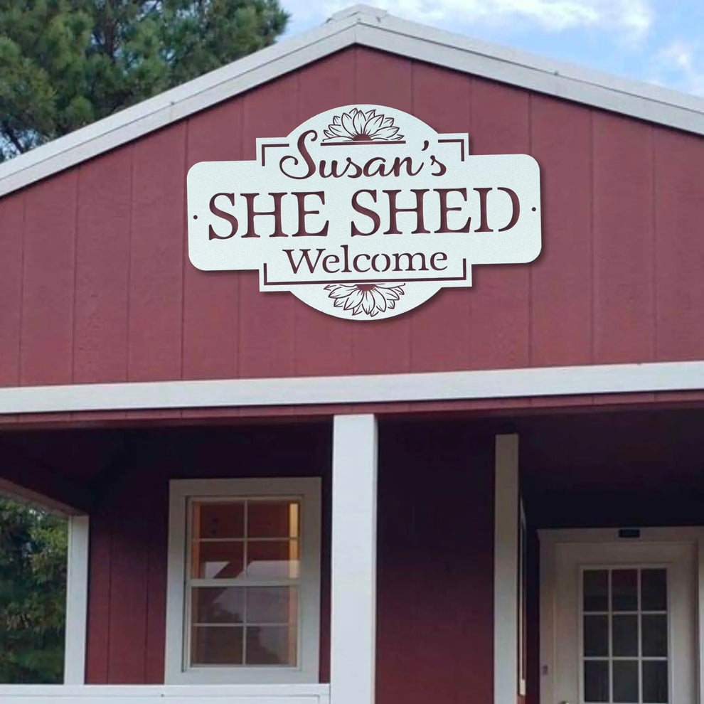 She Shed Metal Sign