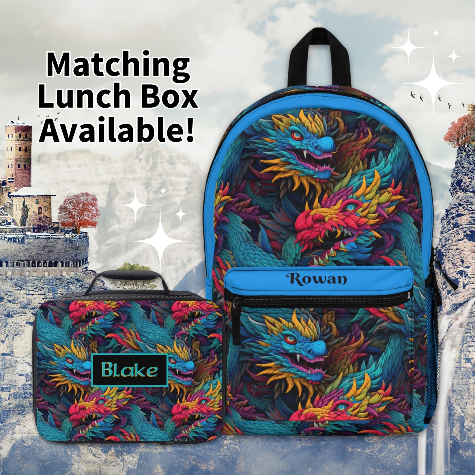 Dragon Personalized Backpack | Amazing Faith Designs