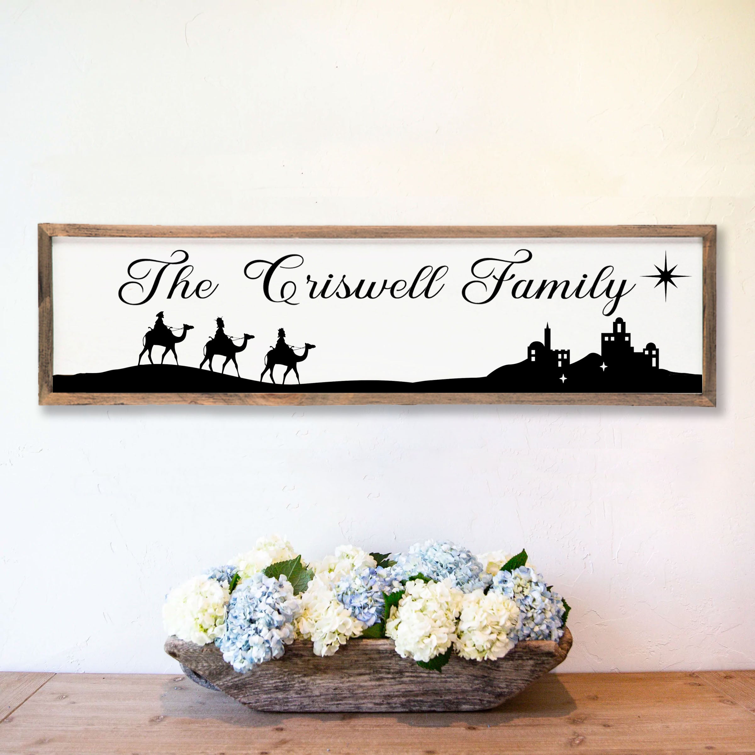 Custom Family Christmas Sign