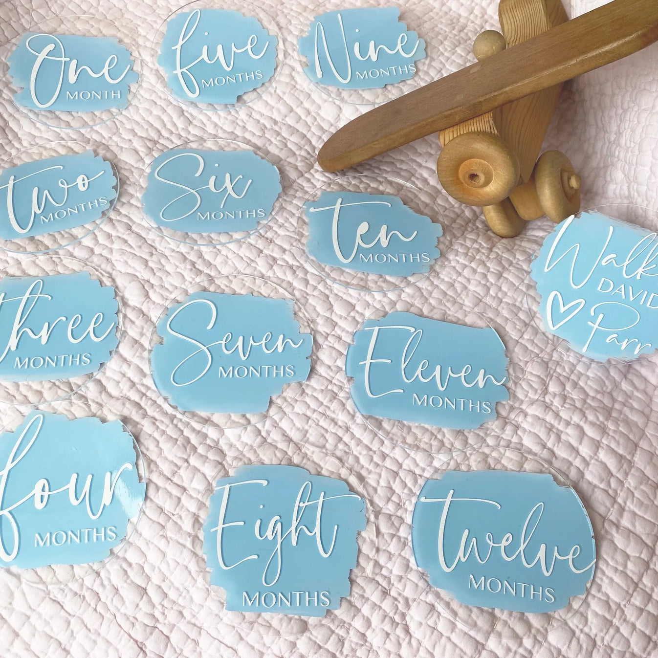 Acrylic Baby Milestone Discs | Set of 13 Personalized Discs | Amazing ...