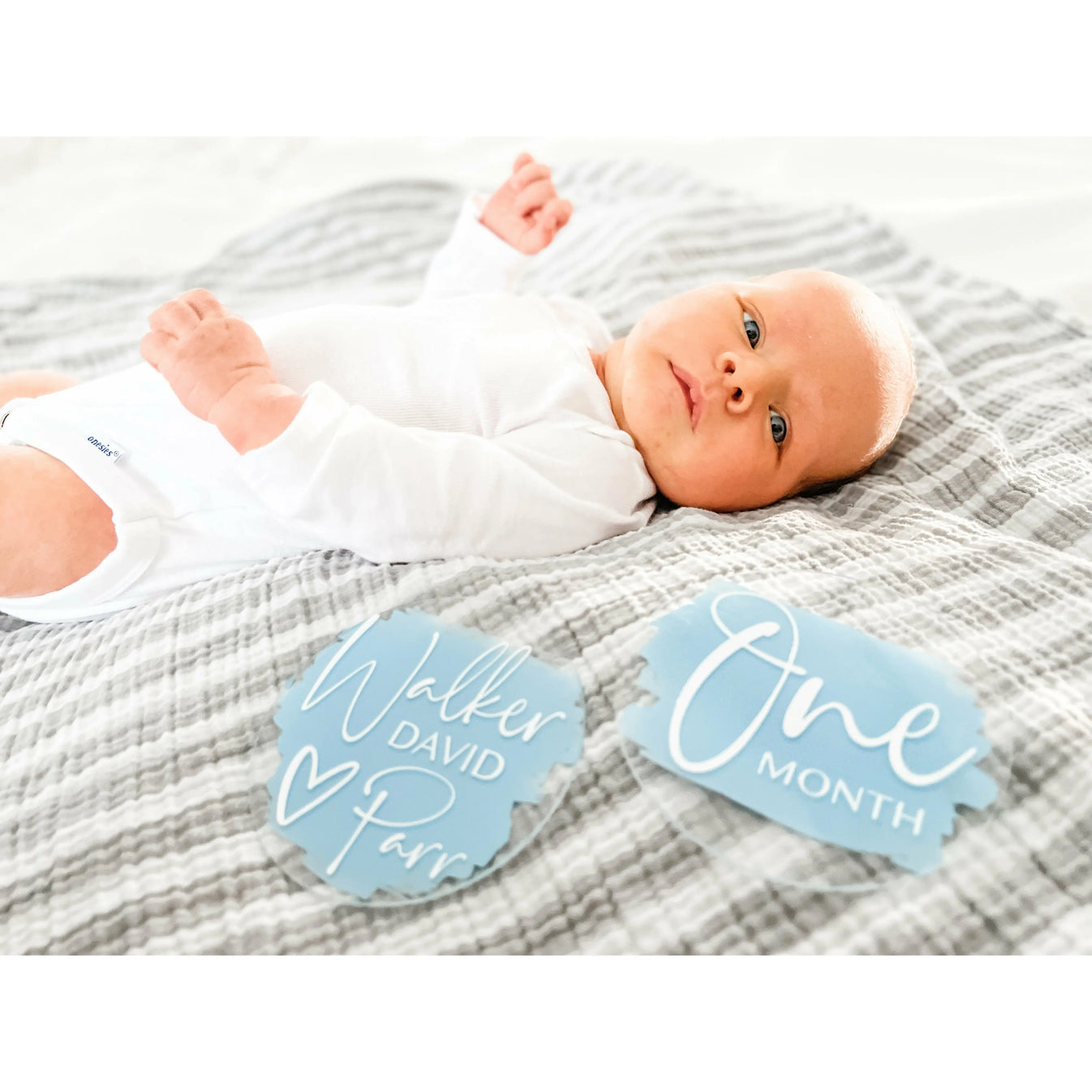 Acrylic Baby Milestone Discs | Set of 13 Personalized Discs | Amazing ...