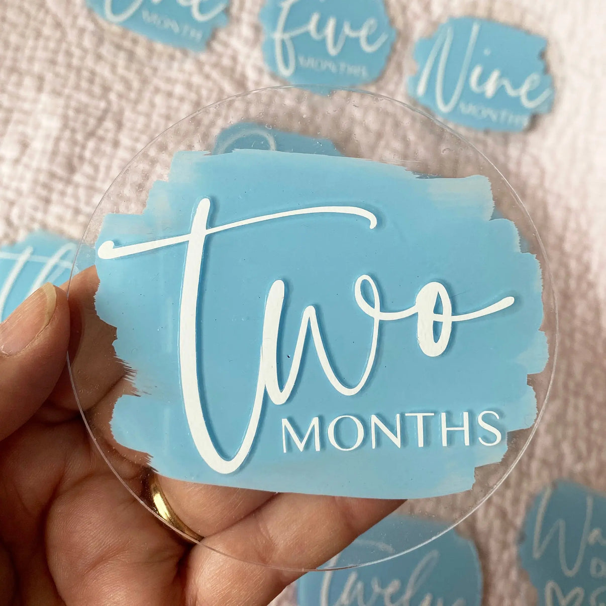 Acrylic Baby Milestone Discs | Set of 13 Personalized Discs | Amazing ...