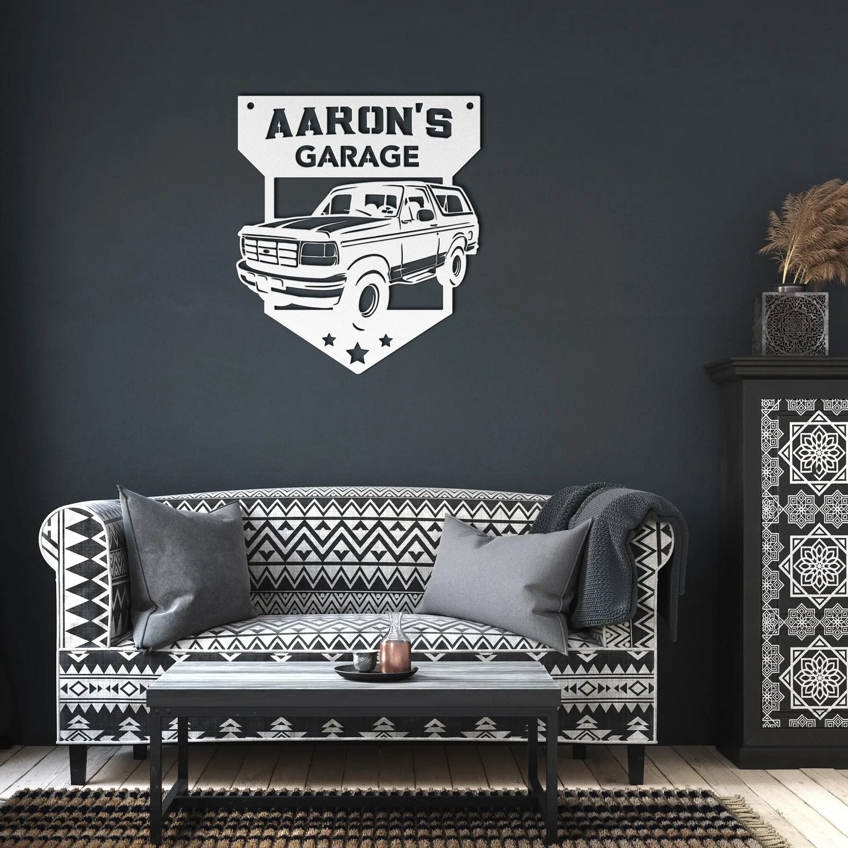 Classic Car Personalized Metal Sign | Garage Sign | Amazing Faith Designs